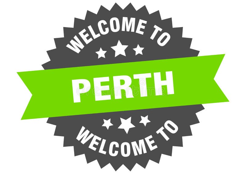 Welcome To Perth. Welcome To Perth Isolated Sticker Stock Vector ...