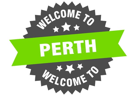 Welcome To Perth. Welcome To Perth Isolated Sticker Stock Vector ...