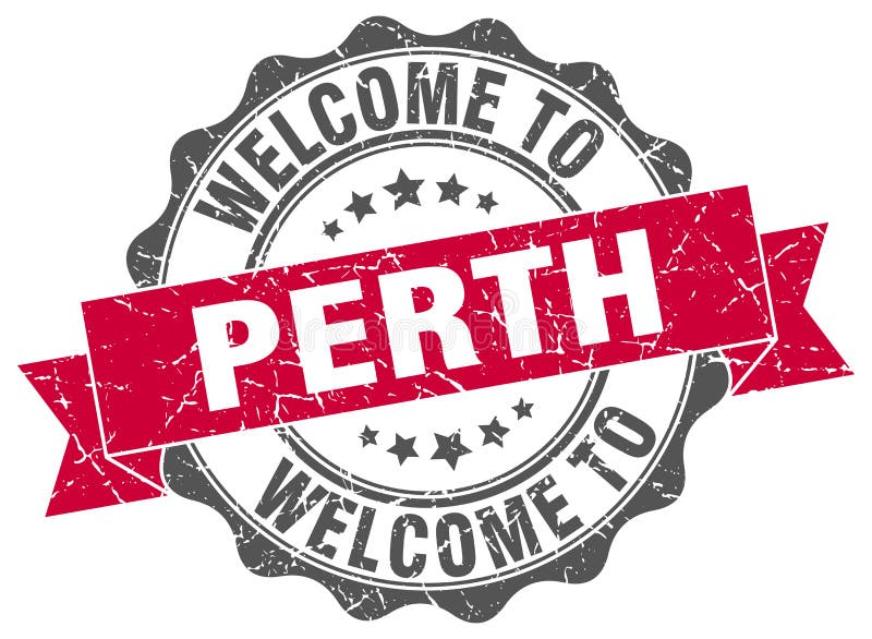 Welcome to Perth seal stock vector. Illustration of seal - 119031049