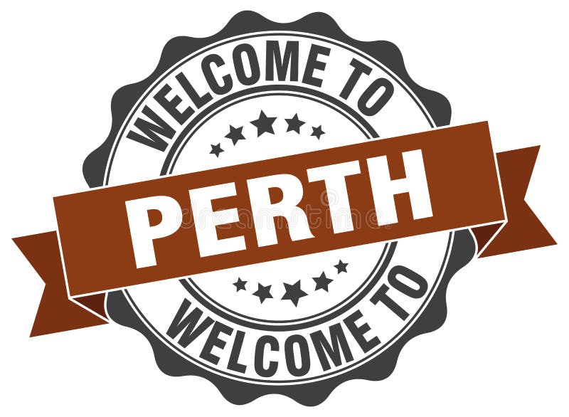 Welcome To Perth. Welcome To Perth Isolated Stamp Stock Vector ...