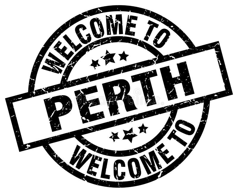Welcome To Perth. Welcome To Perth Isolated Sticker Stock Vector ...