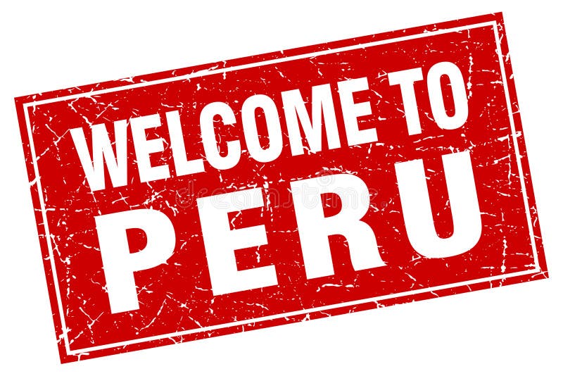 Welcome to Peru poster stock vector. Illustration of holiday - 159352777