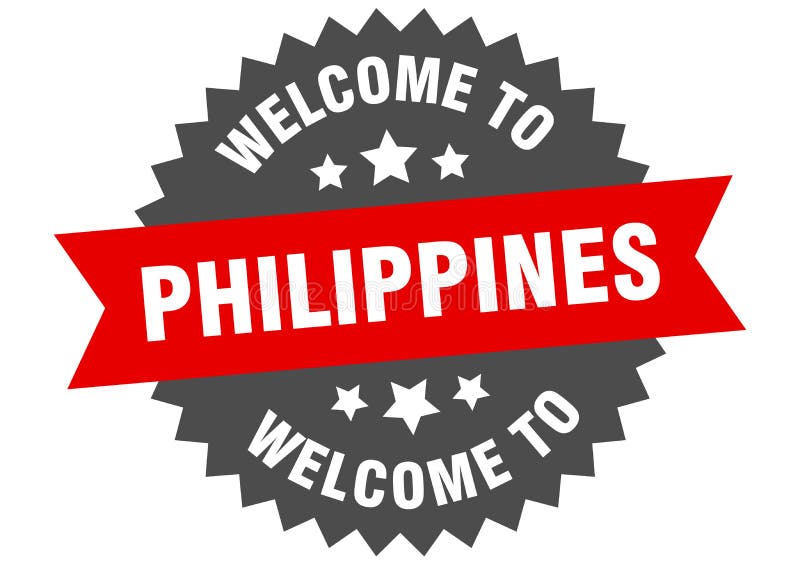 Welcome To Philippines. Welcome To Philippines Isolated Sticker Stock ...