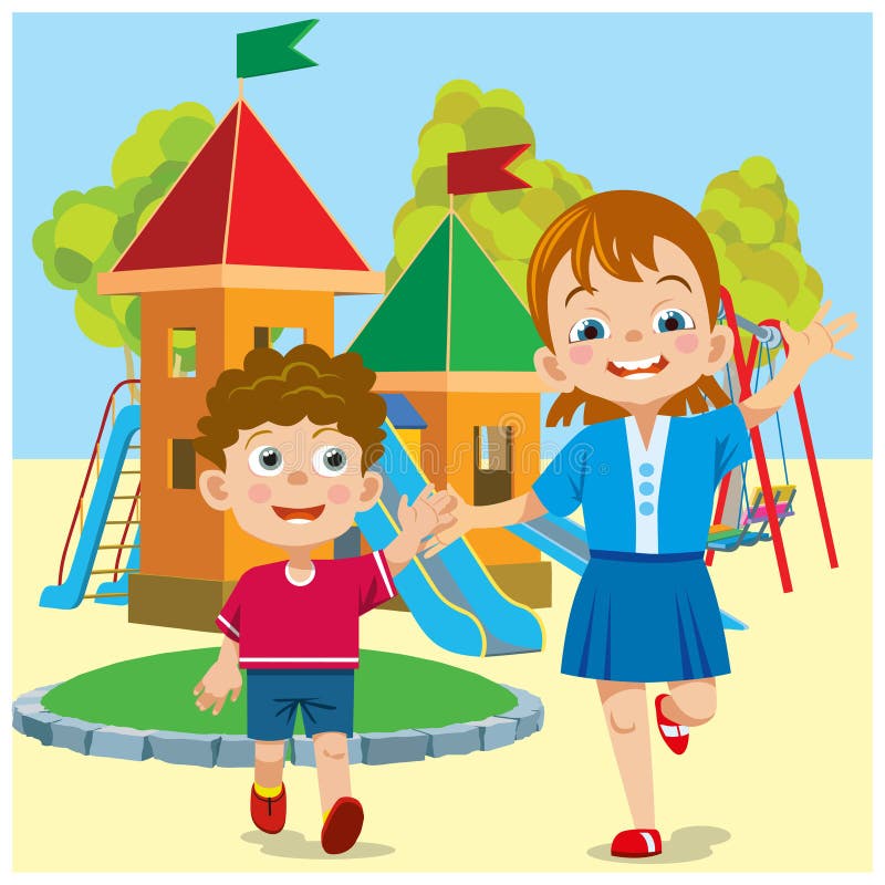 Welcome To the Playground. Vector Illustration Stock Vector ...