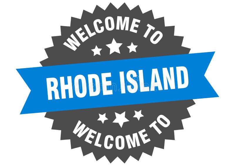 Welcome To Rhode Island. Welcome To Rhode Island Isolated Sticker Stock ...