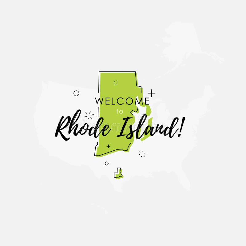 Welcome To Rhode Island. Welcome To Rhode Island Isolated Sticker Stock ...