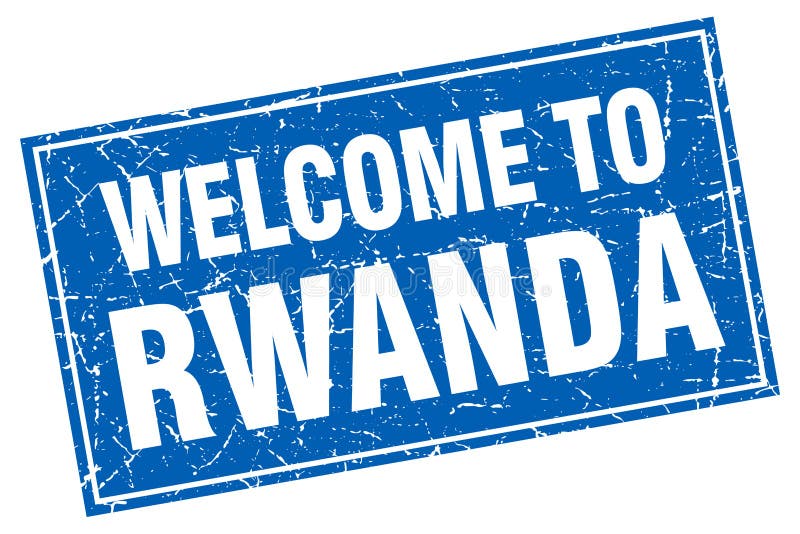 Welcome to Rwanda stamp stock vector. Illustration of badge - 125218126