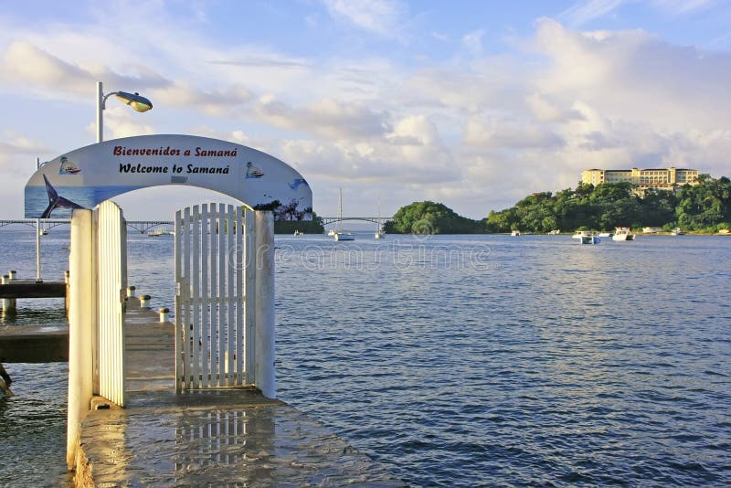 Welcome to Samana gate stock image. Image of bridge, promenade - 31088251