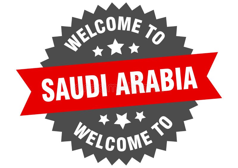 Welcome To Saudi Arabia. Welcome To Saudi Arabia Isolated Sticker Stock ...