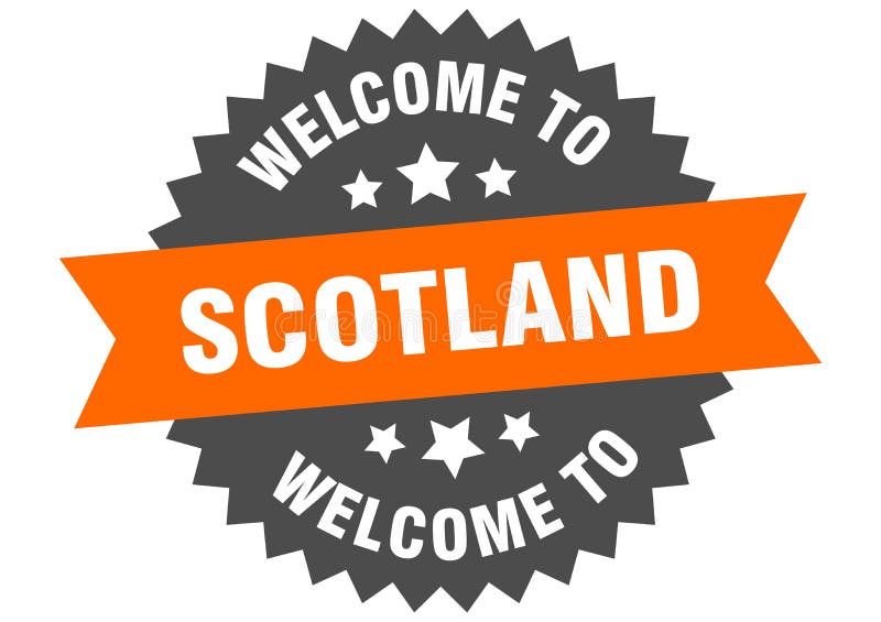 Welcome To Scotland. Welcome To Scotland Isolated Sticker Stock Vector ...