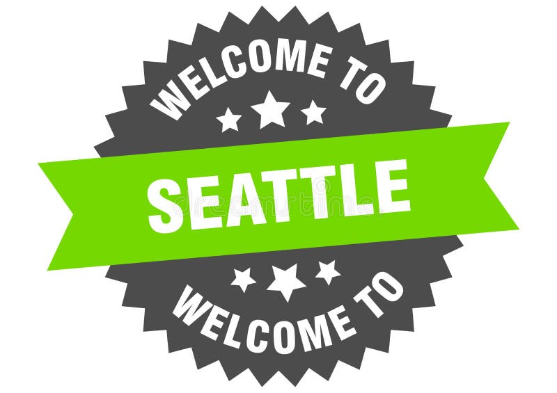 Welcome To Seattle Brown Round Stamp Stock Vector - Illustration of ...