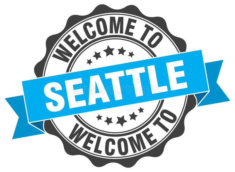 Welcome To Seattle Brown Round Stamp Stock Vector - Illustration of ...