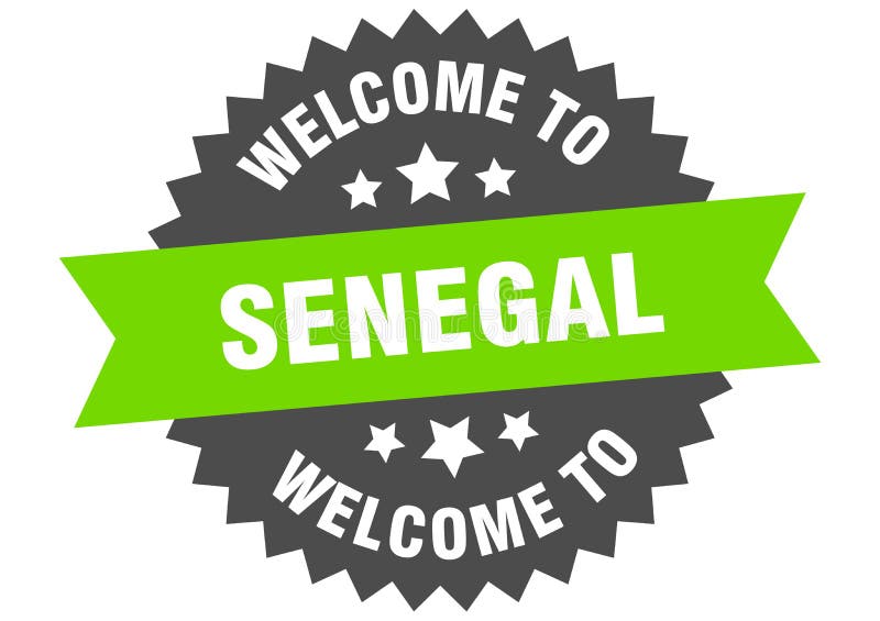Senegal Sticker. Senegal Square Peeler Sign Stock Vector - Illustration ...