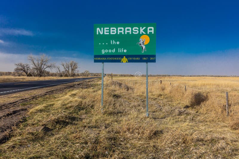 Welcome to Nebraska Sign stock image. Image of hospitality - 23168671