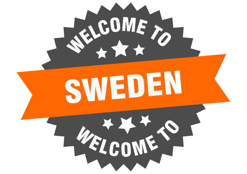 Welcome To Sweden. Welcome To Sweden Isolated Sticker Stock Vector ...