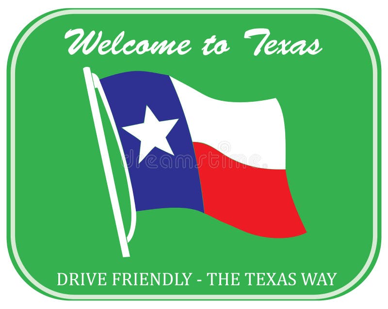Welcome To Texas Sign Stock Illustrations – 249 Welcome To Texas Sign ...