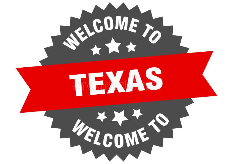 Welcome To Texas. Welcome To Texas Isolated Sticker Stock Vector ...