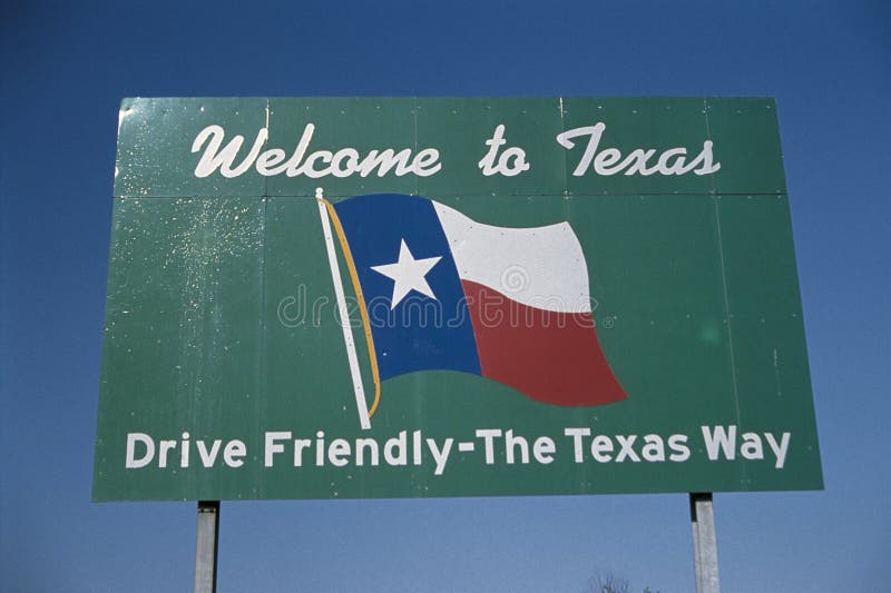Welcome to Texas sign stock photo. Image of horizontal - 23151450