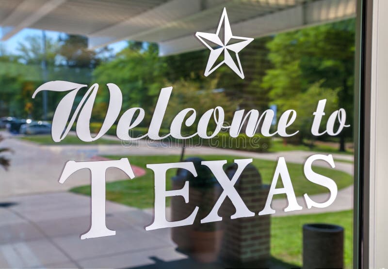 Welcome to Texas sign stock photo. Image of horizontal - 23151450