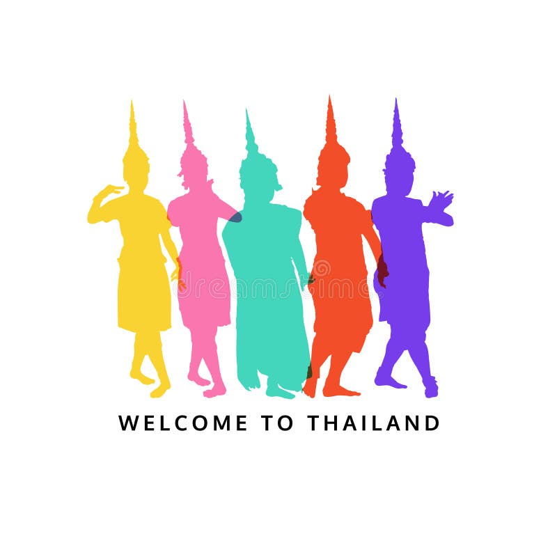 Welcome To Thailand Retro Poster Stock Vector - Illustration of phraya ...