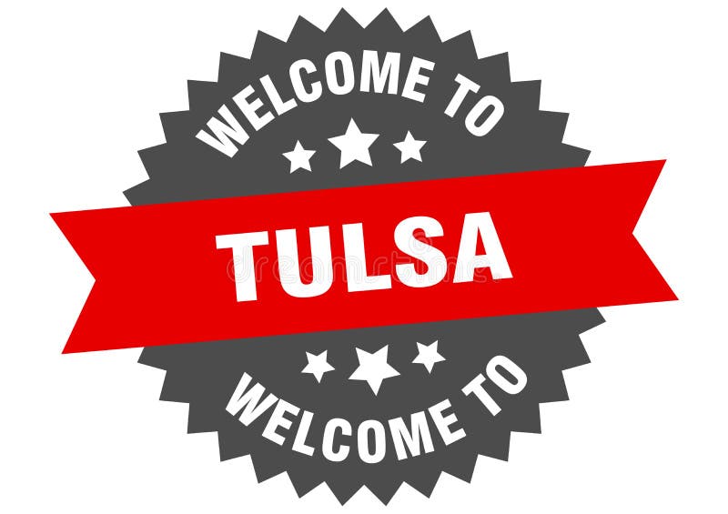 Welcome To Tulsa. Welcome To Tulsa Isolated Sticker Stock Vector ...