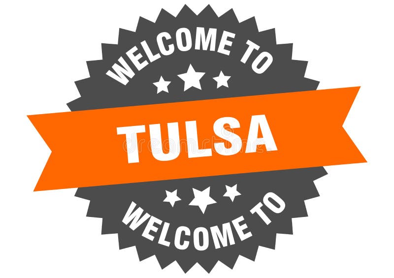 Welcome To Tulsa. Welcome To Tulsa Isolated Sticker Stock Vector ...