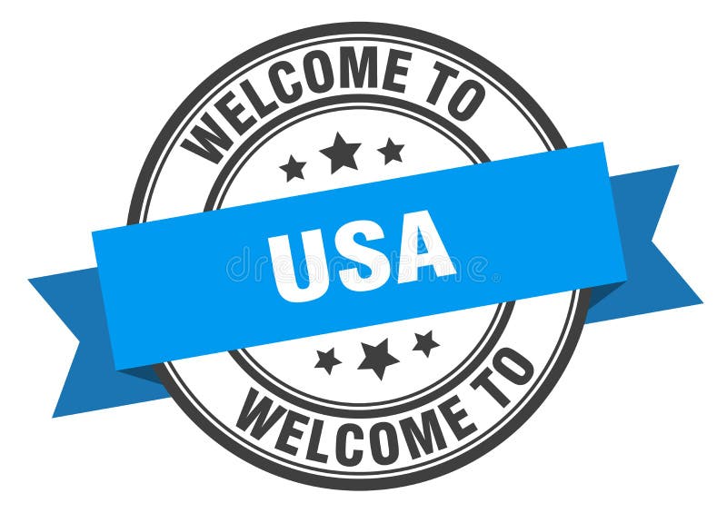 Welcome To Usa. Welcome To Usa Isolated Stamp Stock Vector ...