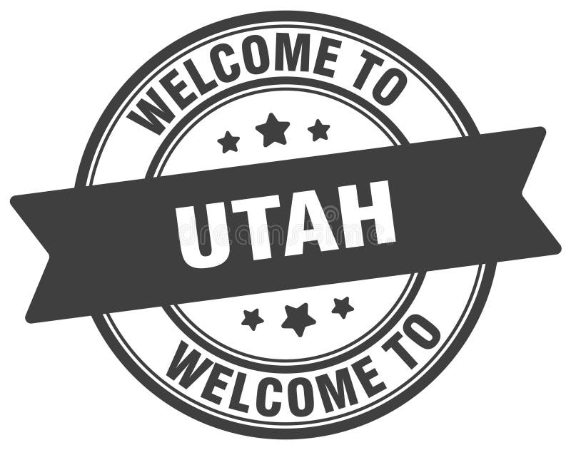 Welcome To Utah Stamp. Utah Round Sign Stock Vector - Illustration of ...