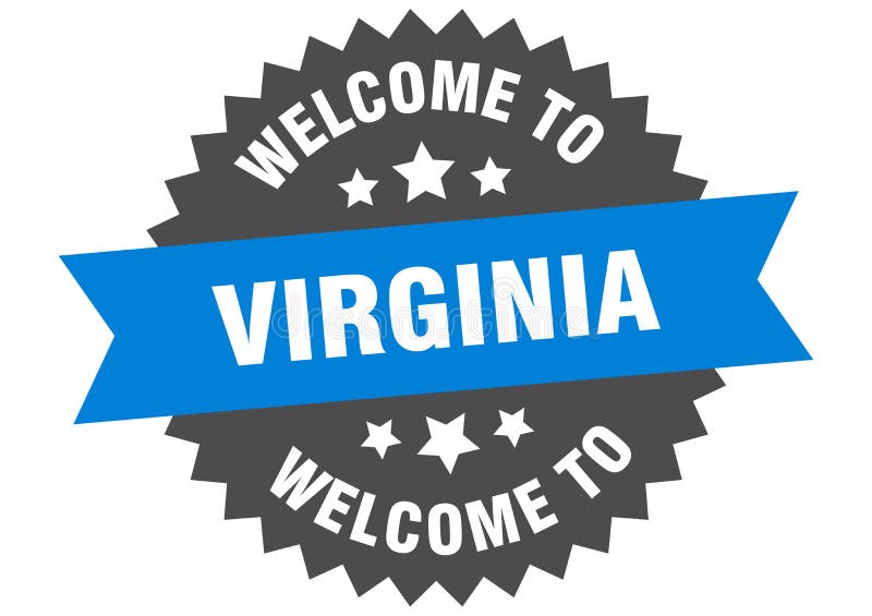 Welcome To Virginia. Welcome To Virginia Isolated Sticker Stock Vector ...