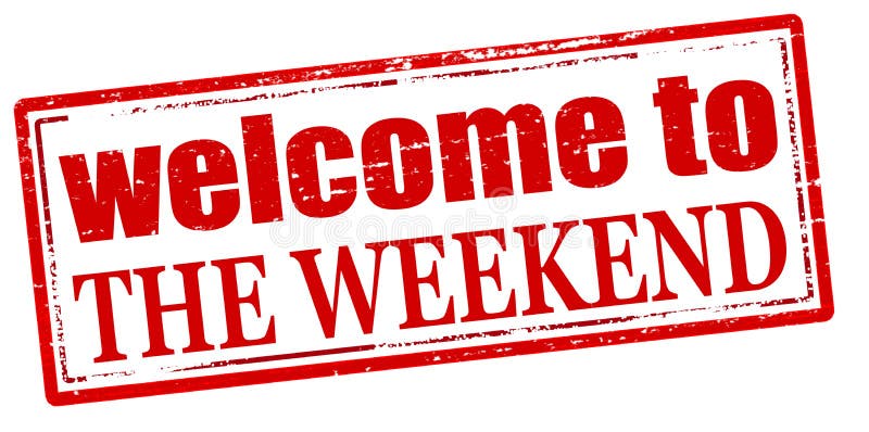 Welcome To the Weekend. Hand Lettering Phrase. Design Element for ...