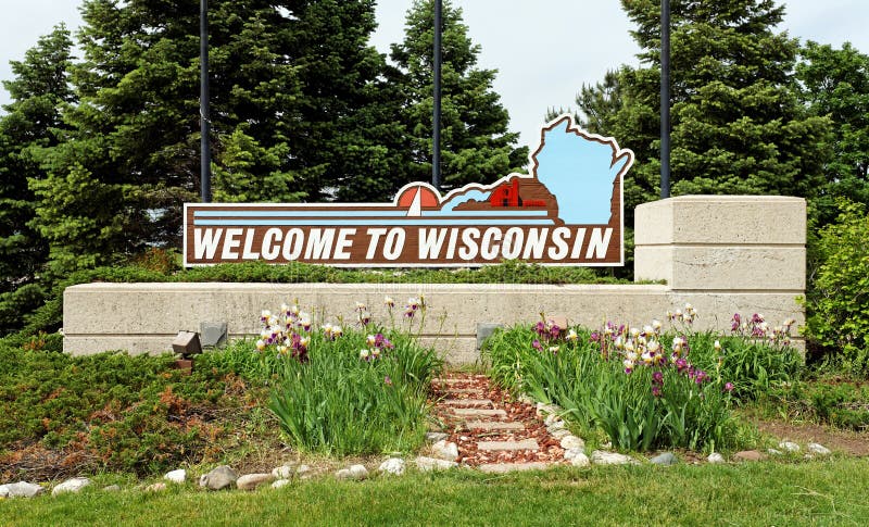 Wisconsin State Flag stock image. Image of madison, travel - 14742623