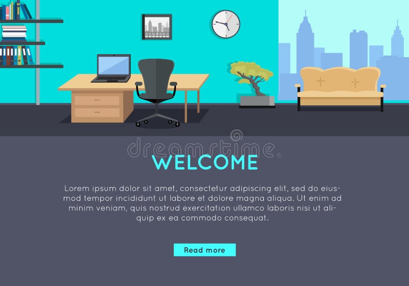 Welcome Vector Concept in Flat Style Design Stock Vector - Illustration ...