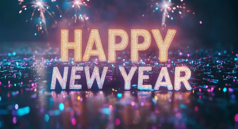 Welcome 2026 with a Vibrant Celebration Showcasing Gold Numerals ...