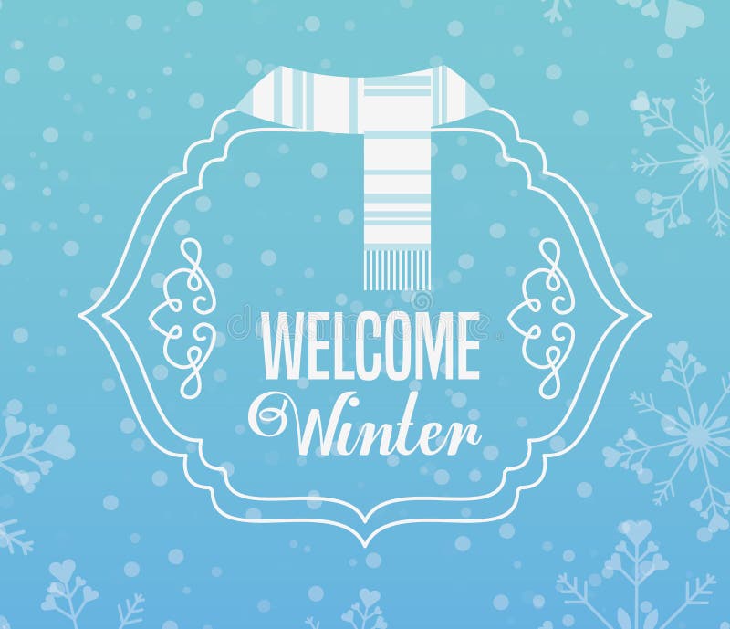 Welcome winter design stock vector. Illustration of love - 63090404