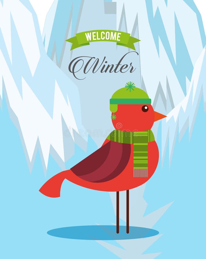 Welcome winter design stock vector. Illustration of love - 63090404