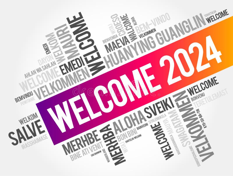 WELCOME 2024 Word Cloud in Different Languages, Conceptual Background ...