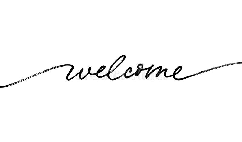 Welcome Cursive Stock Illustrations – 874 Welcome Cursive Stock ...