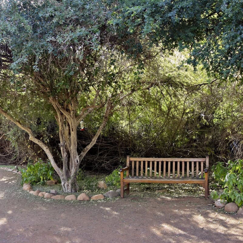 Welcoming Garden Bench stock image. Image of stones, rocks - 36401633