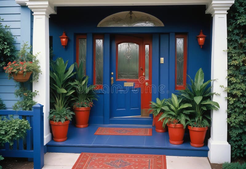 Welcoming Guests into a World of Warmth and Style Stock Illustration ...