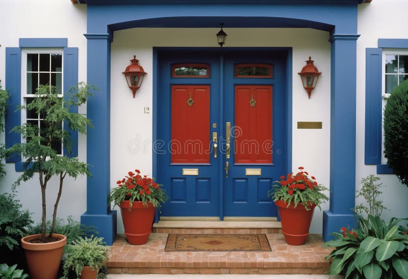 Welcoming Guests into a World of Warmth and Style Stock Illustration ...