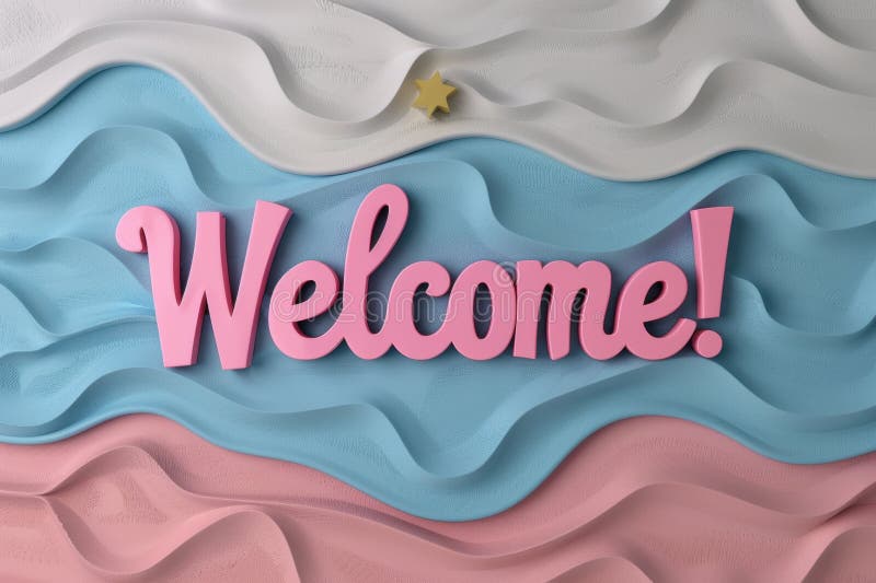 Welcoming waves of color stock illustration. Illustration of invitation ...