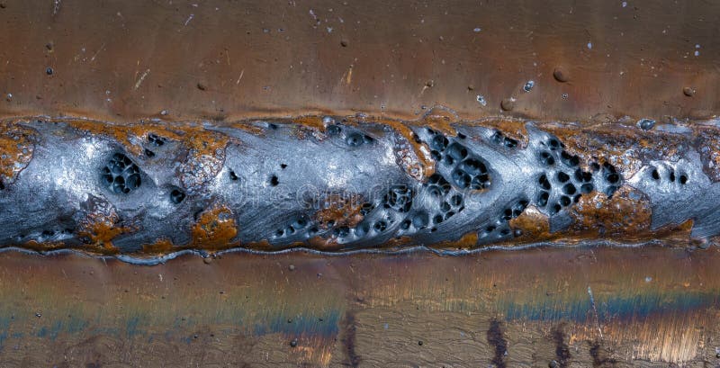 Weld Defect The Work Was Carried Out Using Semi Automatic Arc Welding