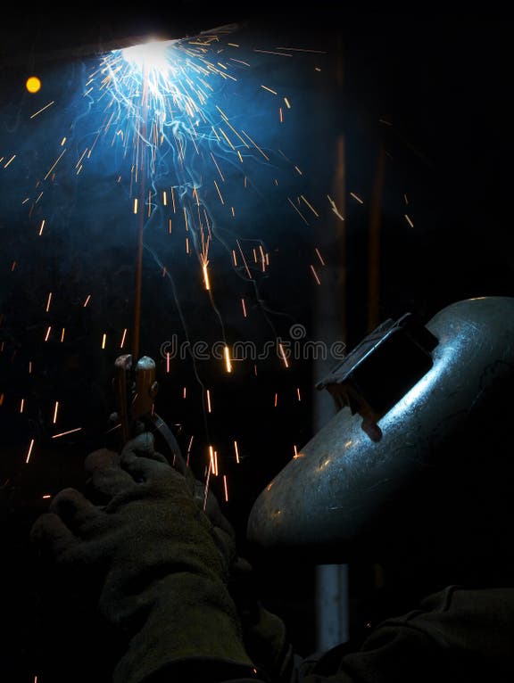 Weld on side stock photo. Image of light, welding, metal - 7670270