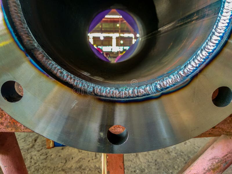 Welded between Flange and Piping in Process Gas Tungsten Arc Welding ...