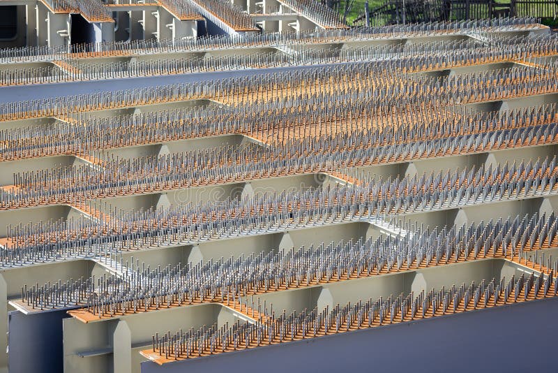 Welded Load-bearing Beams for Road Bridge Construction. Stock Image ...