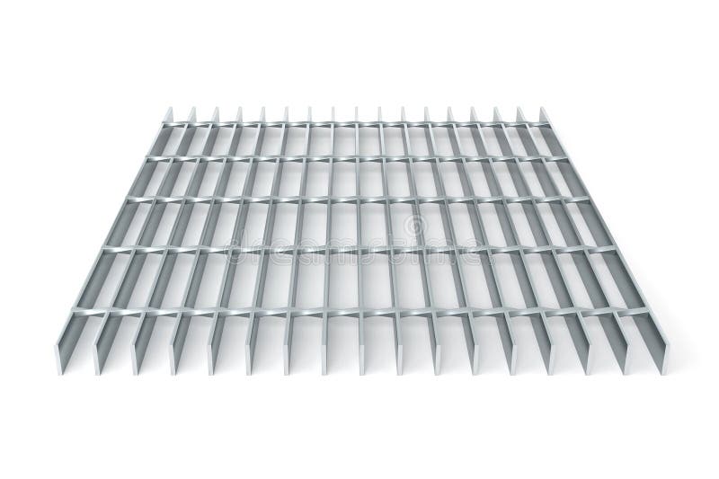 Welded Steel Bar Grating - 3d Stock Illustration - Illustration of grid ...