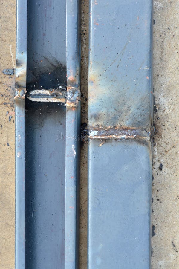 Welded Steel Bar from Two Angle Bars Stock Image - Image of columns ...