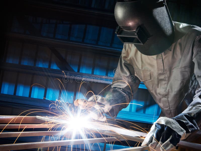 Welder stock photo. Image of motion, sparks, metal, action - 11977330