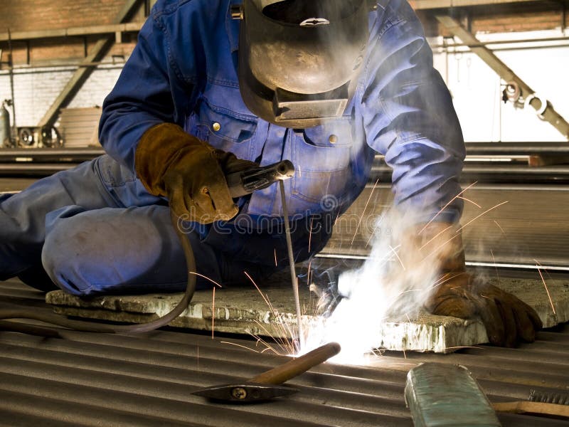 Welder stock image. Image of people, light, sparks, piece - 3887501