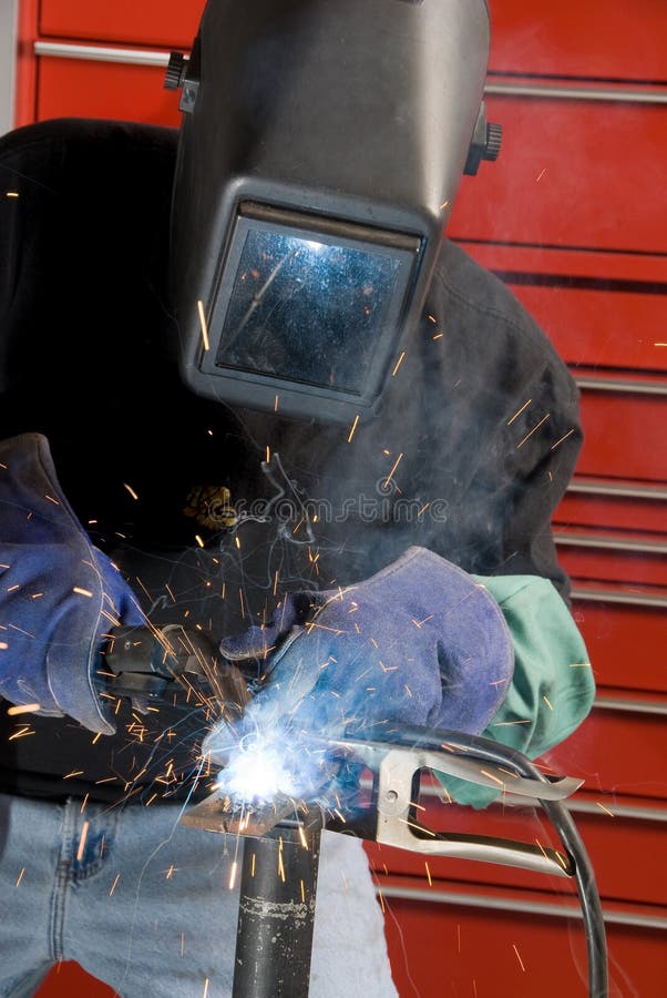 Welder stock image. Image of welder, fabricate, protection - 5220963